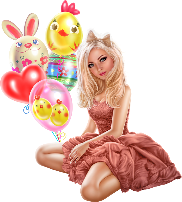 Tube Femme Paques Png Easter Woman Page 27