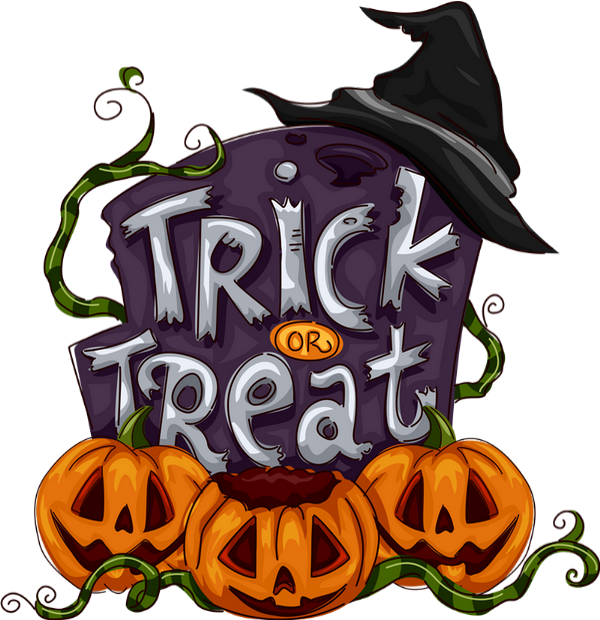 Tube png Halloween - Trick or Treat png, Halloween clipart