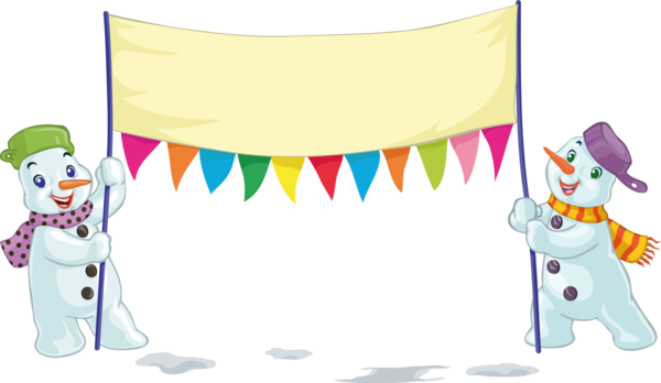 Bonhommes de neige : tube - Winter : snowmen png