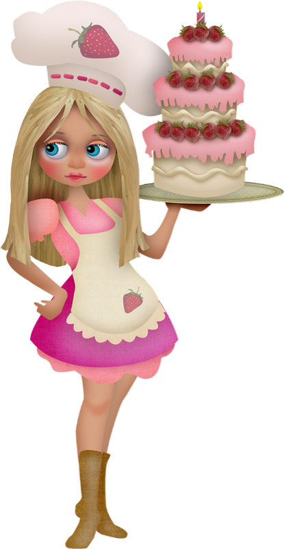 Tube Anniversaire Fille Gâteau Bougie Birthday Png