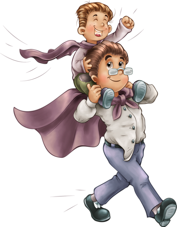 Fête des Pères, Super Papa png - Father clipart, Dad png