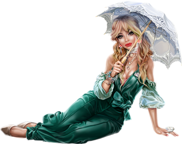 Tube Png Femme And Ombrelle Pretty Woman Clipart Png