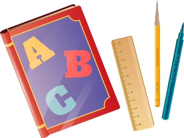 Tube école, fournitures scolaires - School supplies png