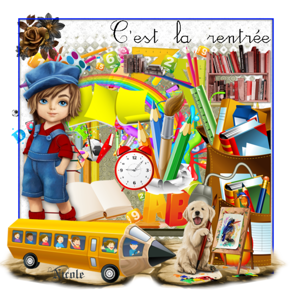 C'est la Rentrée : création de Nicole, TUTO : Maryse 31