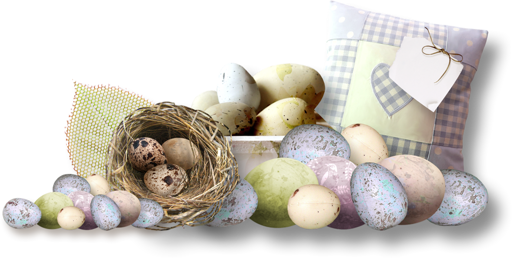 Tube png oeufs de Pâques - Easter cluster, eggs - Ostern