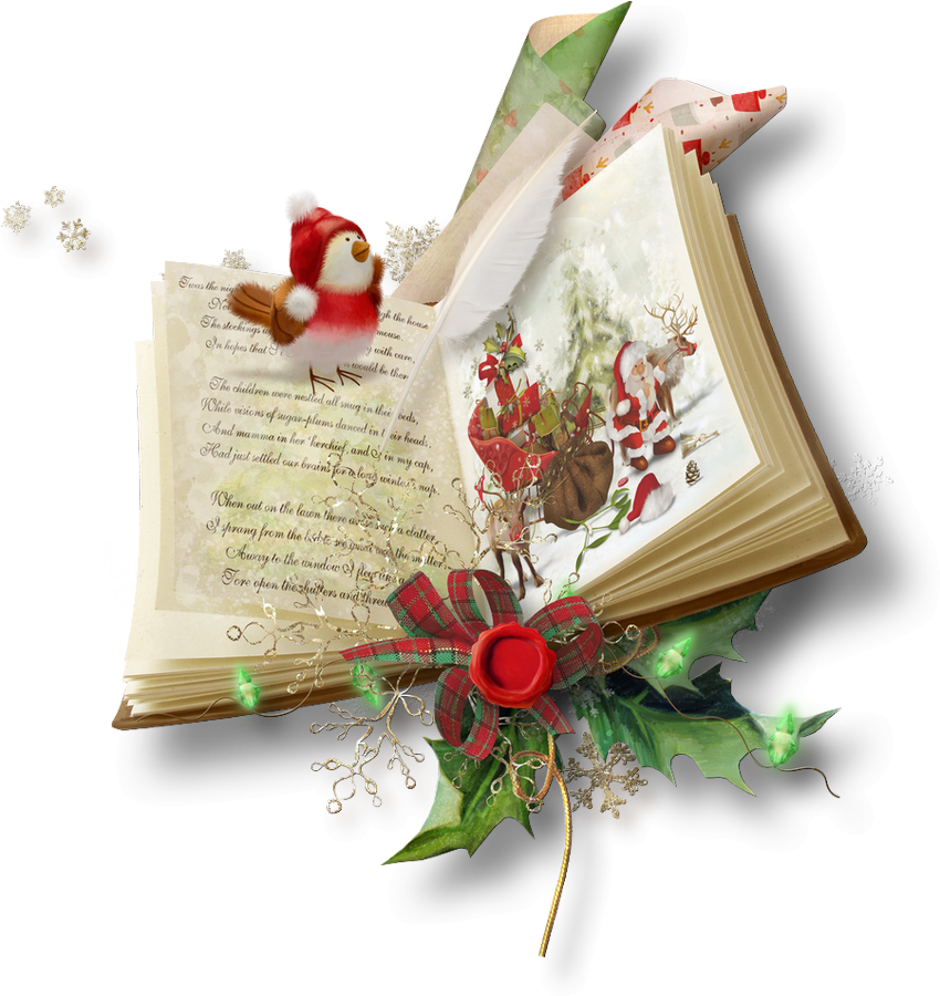 Tube Png Noël Christmas Book Holidays Navidad Png