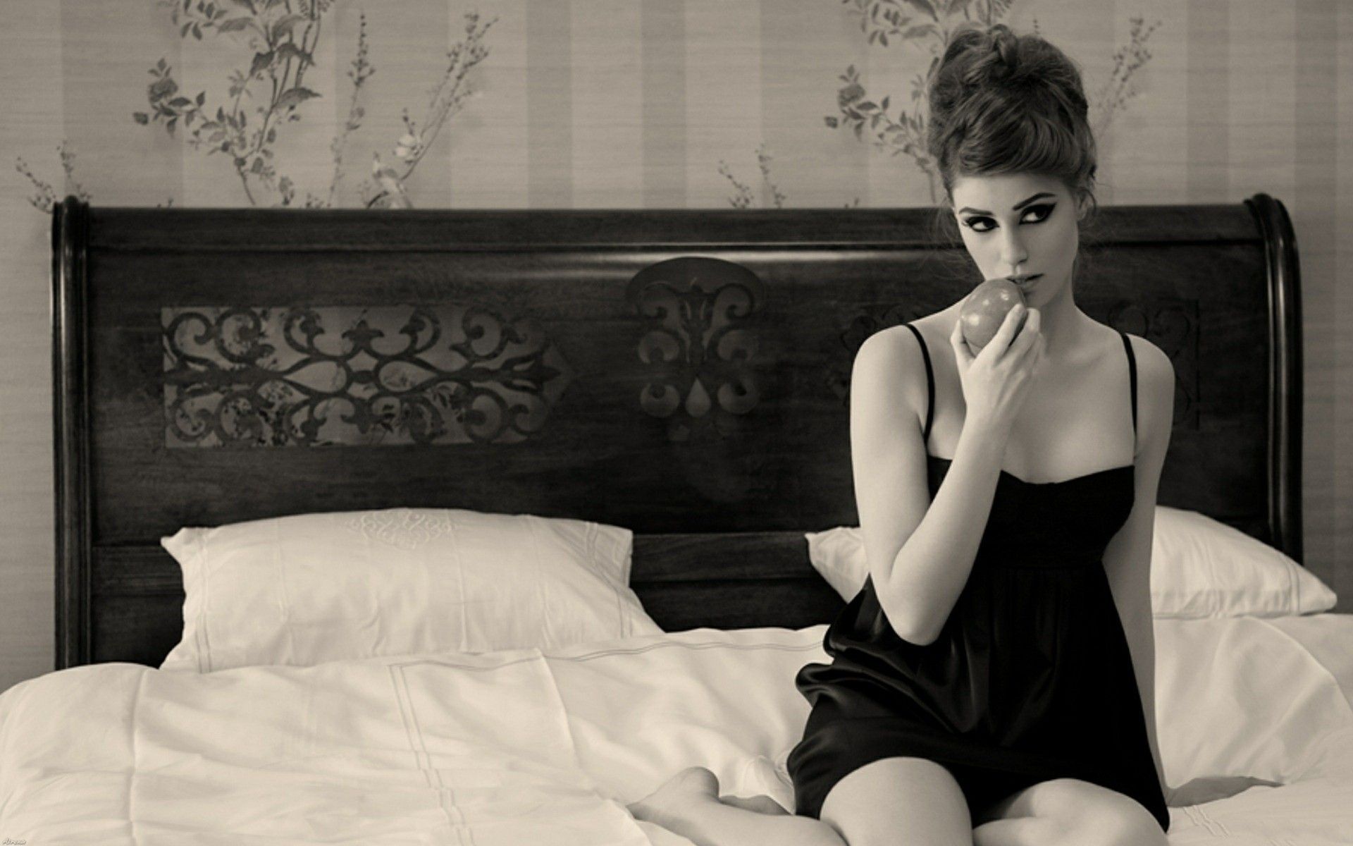 Femme Sexy Fond Décran Noir Et Blanc Mujer Atractiva