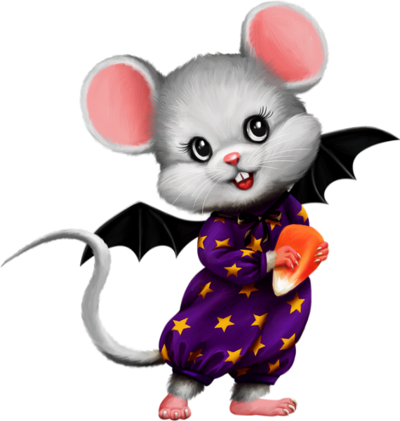 Halloween, souris png, cartoon - Halloween mouse clipart