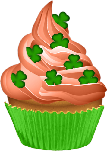 ♣ Tube St Patrick, cupcake png / St Patrick's Day sweet ♣