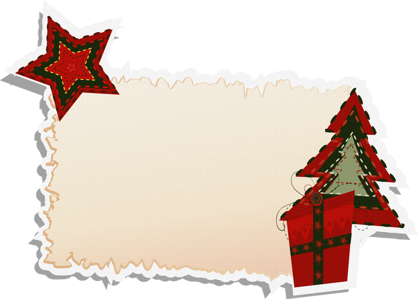 Etiquette de Noël png, sapin - Christmas label, Holidays