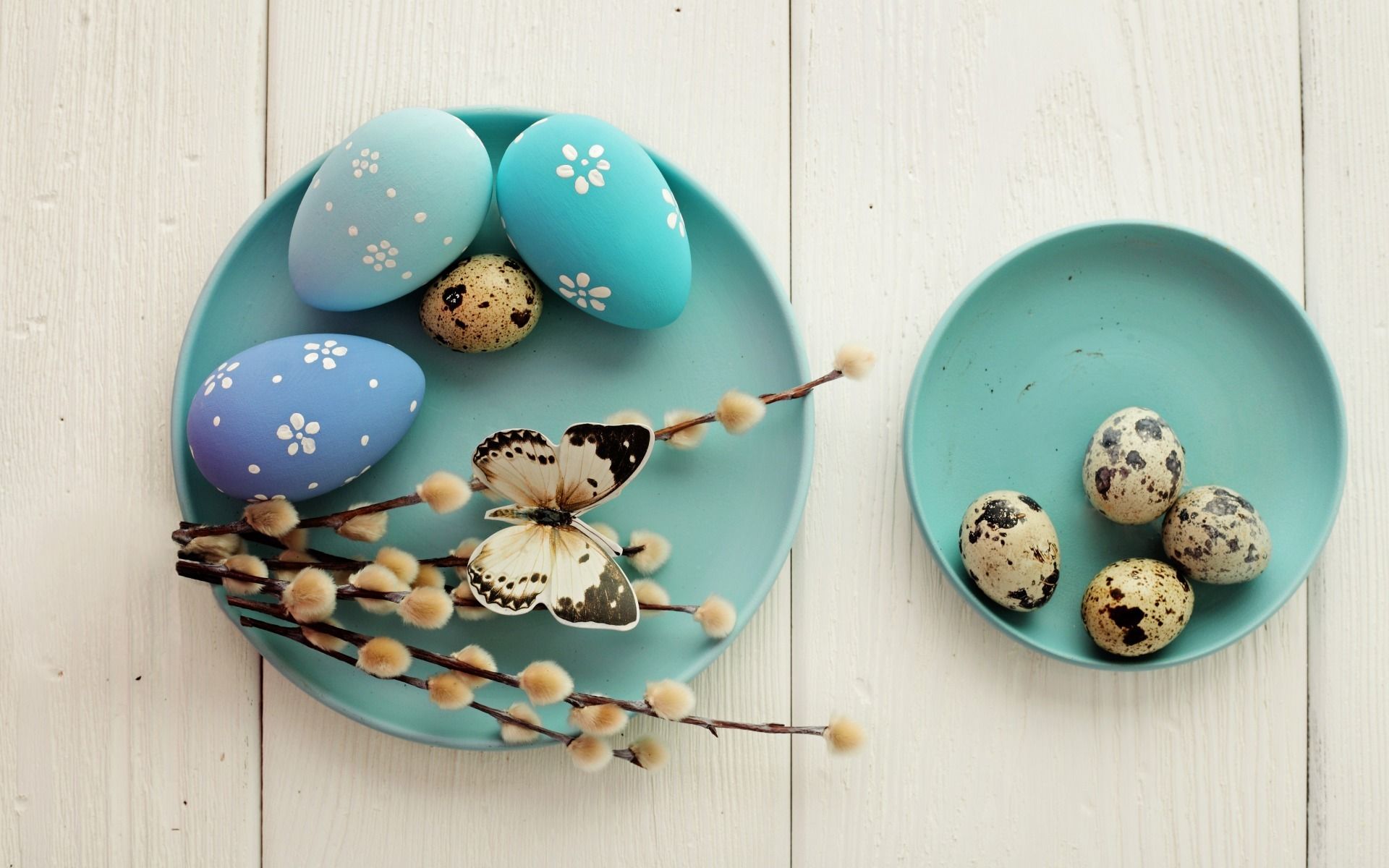 Fond d'écran oeufs de Pâques - Easter desktop wallpaper