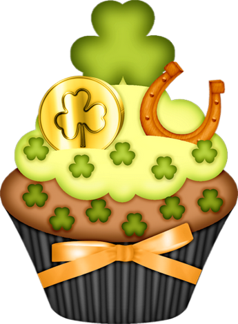 Tube St.Patrick : gâteau png ♣ St.Patrick's Day cupcake