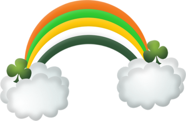 Arc En Ciel Png Tube Saint Patrick Rainbow Clipart Png