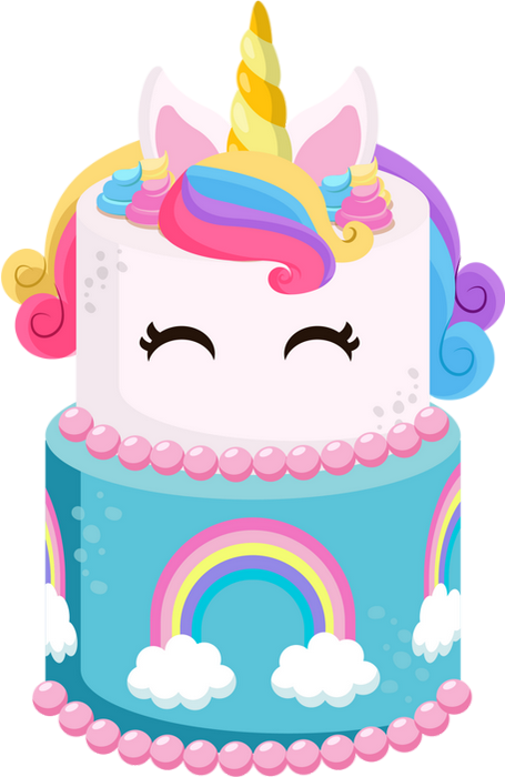 Tube Anniversaire Gâteau Png Licorne Birthday Cake Png